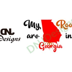 My Roots Are in Georgia Svg, Flower Pot, Georgia - Etsy