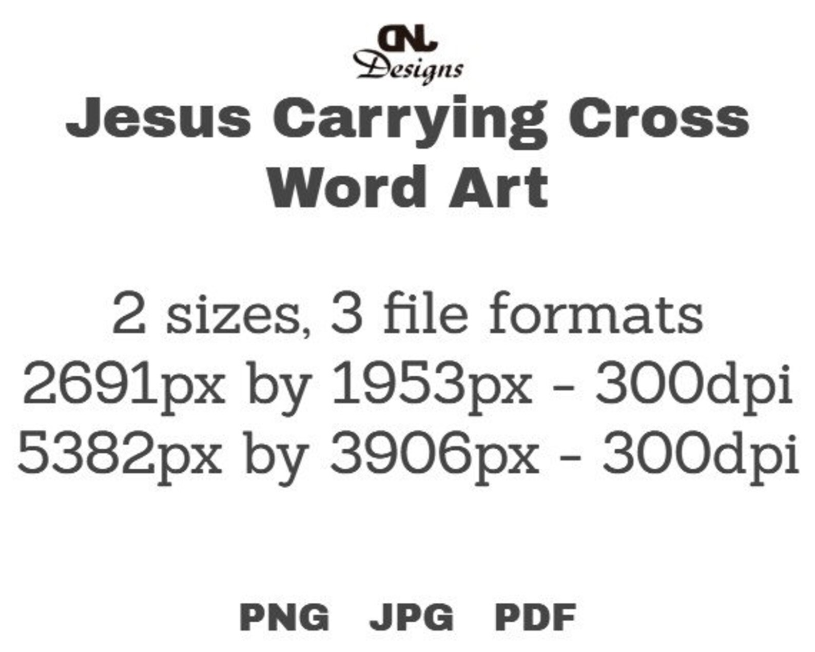 Jesus Carrying Cross Word Art, Religious Terminology - Etsy