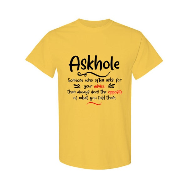 Askhole T Shirt - Etsy