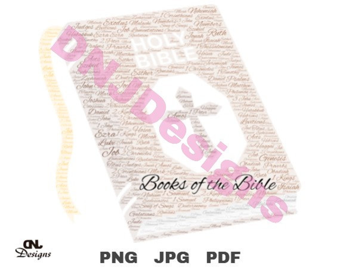 66 Books of the Bible Word Art Pack - Etsy