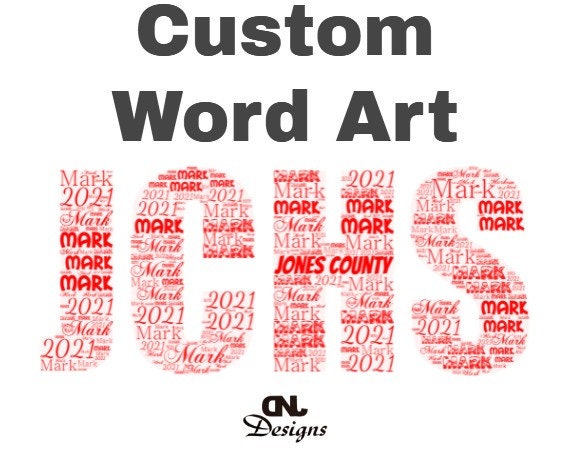 Custom Senior Word Art - Senior Name-school-class - Etsy