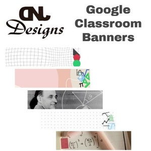 Google Classroom Banner Math Mega Pack 1, Teacher, Classroom, School ...