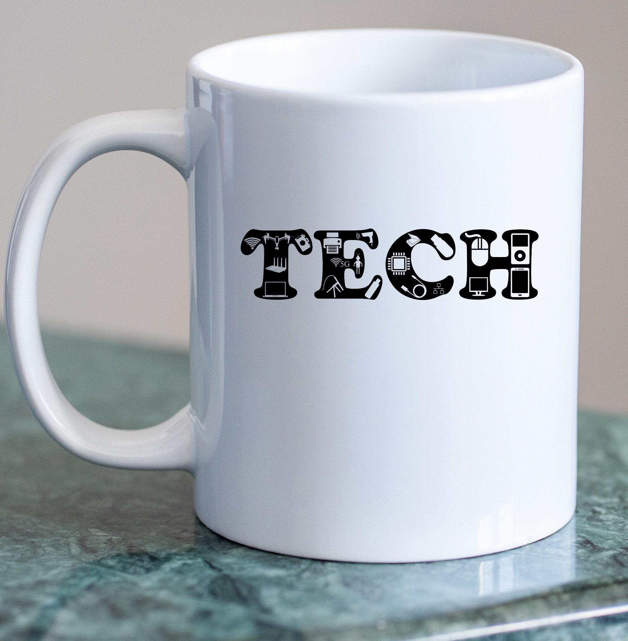 TECH Word Art Cut File Pack, Technology Word Art, Tech Buff, Tech Nerd ...