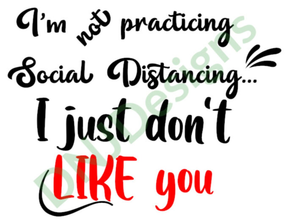 Social Distancing Svg - Etsy