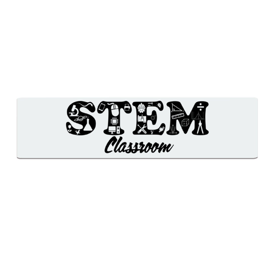 STEM Classroom Sign 24" X 6" Metal Sign Aluminum Plate - Etsy