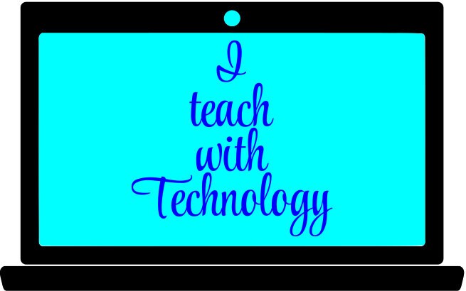 I Teach With Technology Svg Files, School, Education, Computer ...