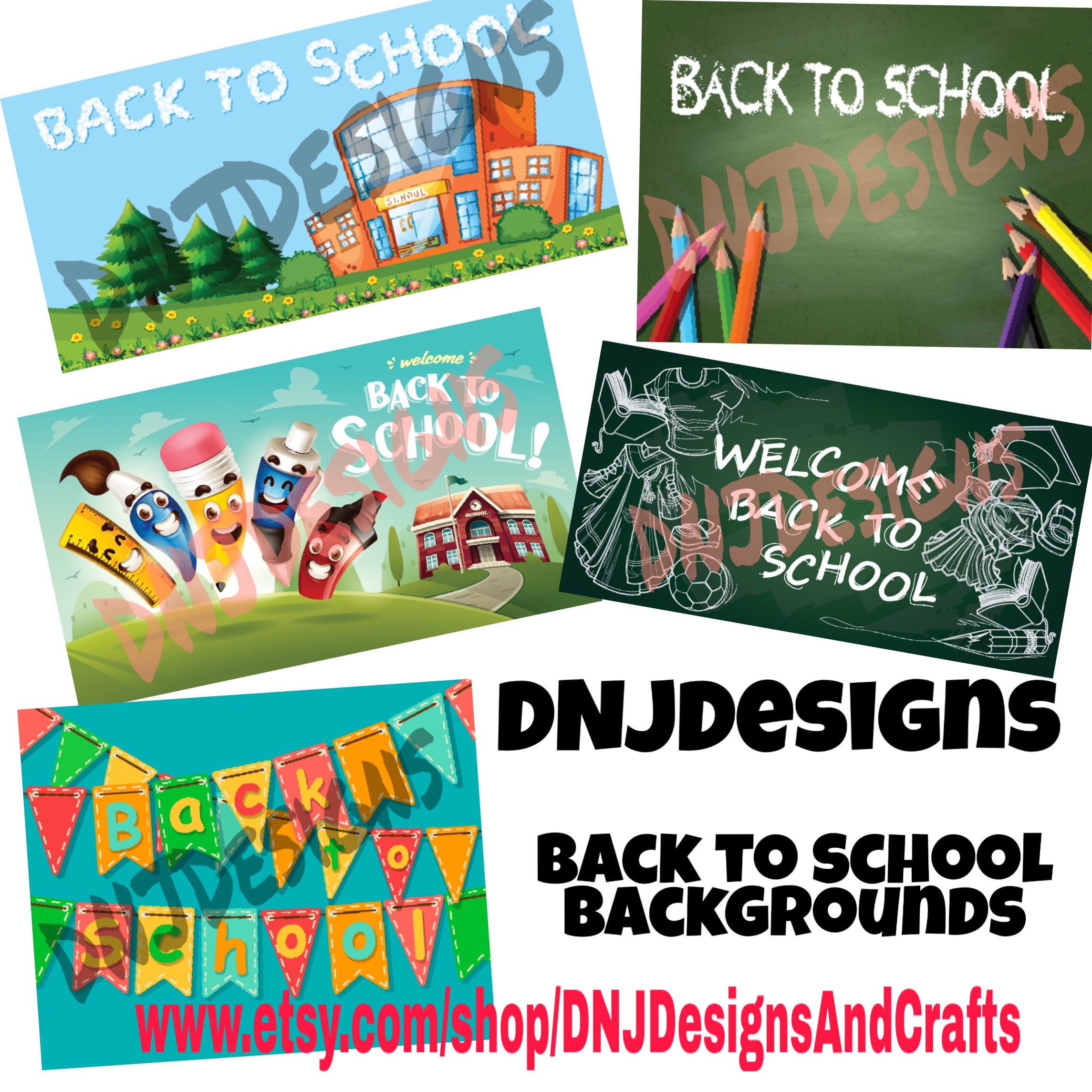 Back to School Zoom Backgrounds Teacher - Etsy