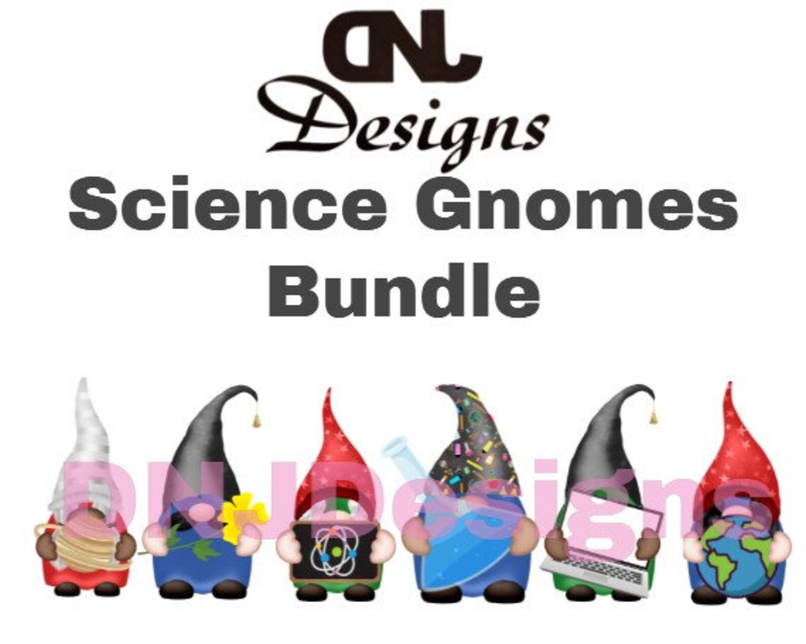 Science Gnome Bundle Biology Chemistry Genetics Physics - Etsy