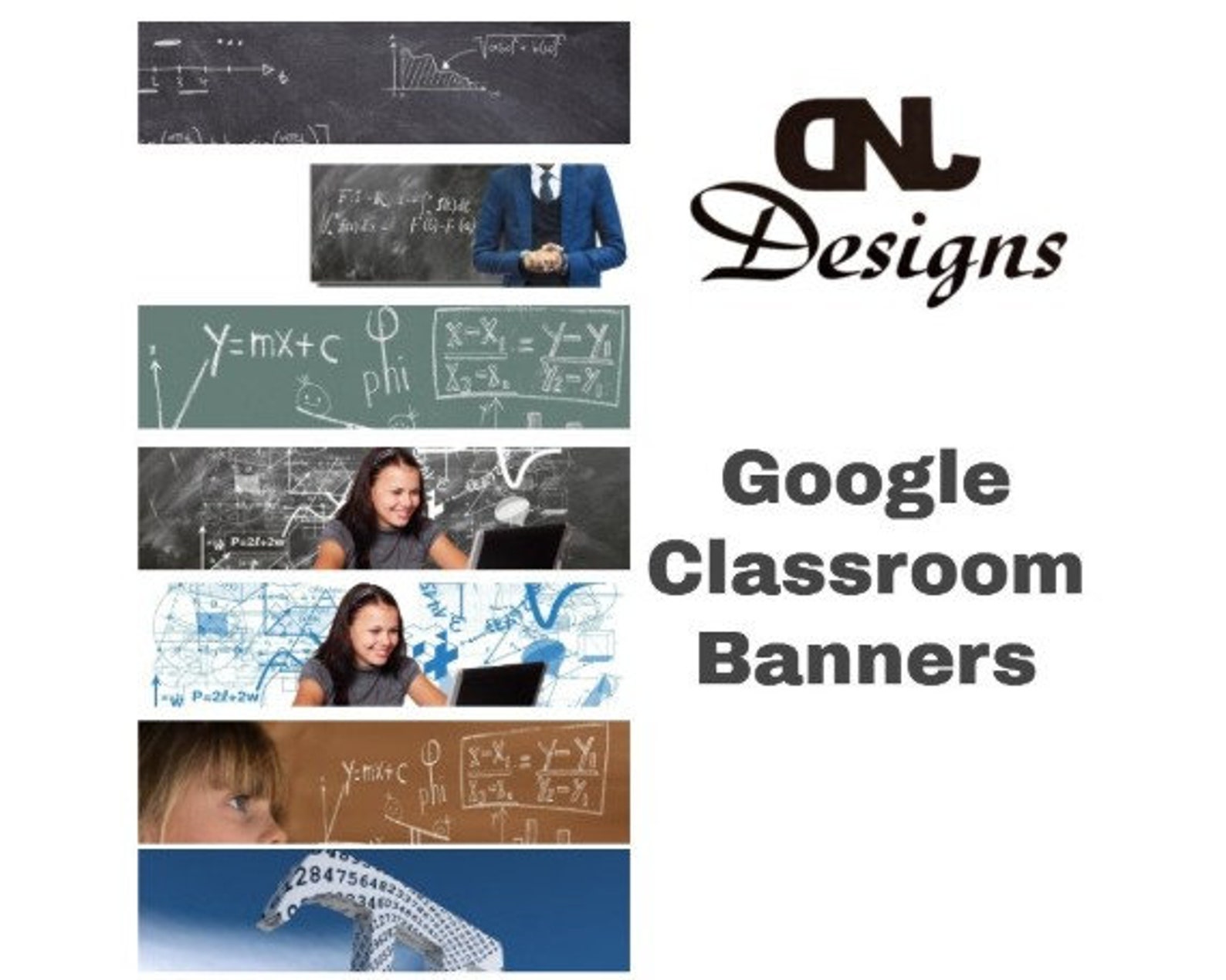 Google Classroom Banner Math Mega Pack 1, Teacher, Classroom, School ...