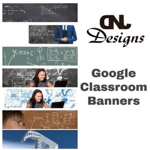 Google Classroom Banner Math Mega Pack 1, Teacher, Classroom, School ...