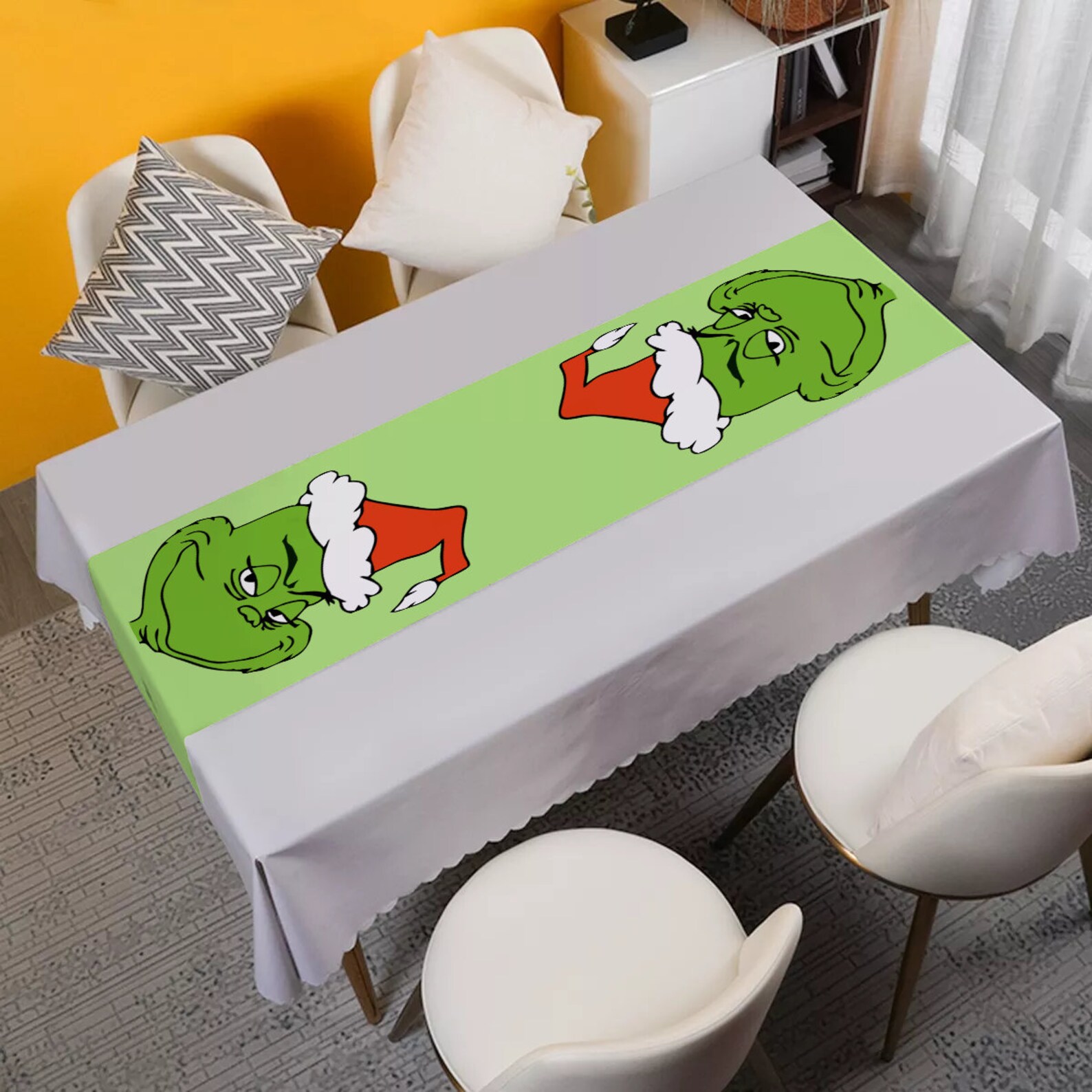 Grinch Table Runner the Grinch Merry Christmas Christmas - Etsy