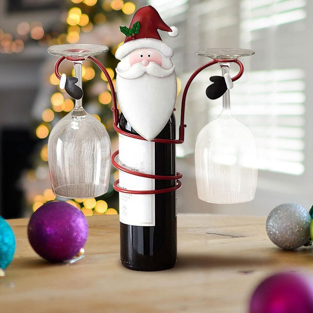 Christmas, Christmas Decorations, Christmas Wine Bottle Holder, Wine ...
