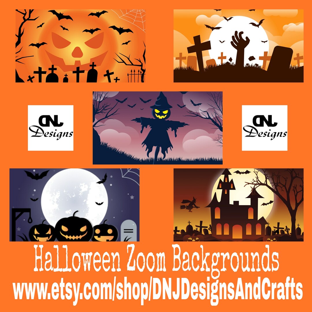 Halloween Zoom Backgrounds - Etsy
