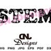 STEM Word Art Cut File Pack, Science Technology Engineering Mathematics ...