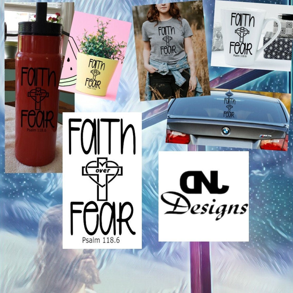 Faith Over Fear Psalm 118:6 Cut File, Religious - Etsy