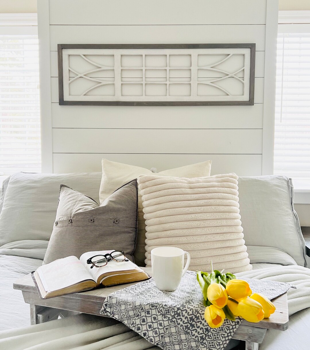 Tall Farmhouse Cathedral Window Farmhouse Decor Rectangle Window Frame ...