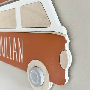Nursery Name Sign Retro Bus Van Surf Decor Beach Nursery Sign ...