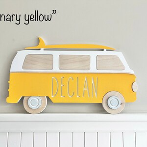 Nursery Name Sign Retro Bus Van Surf Decor Beach Nursery Sign ...
