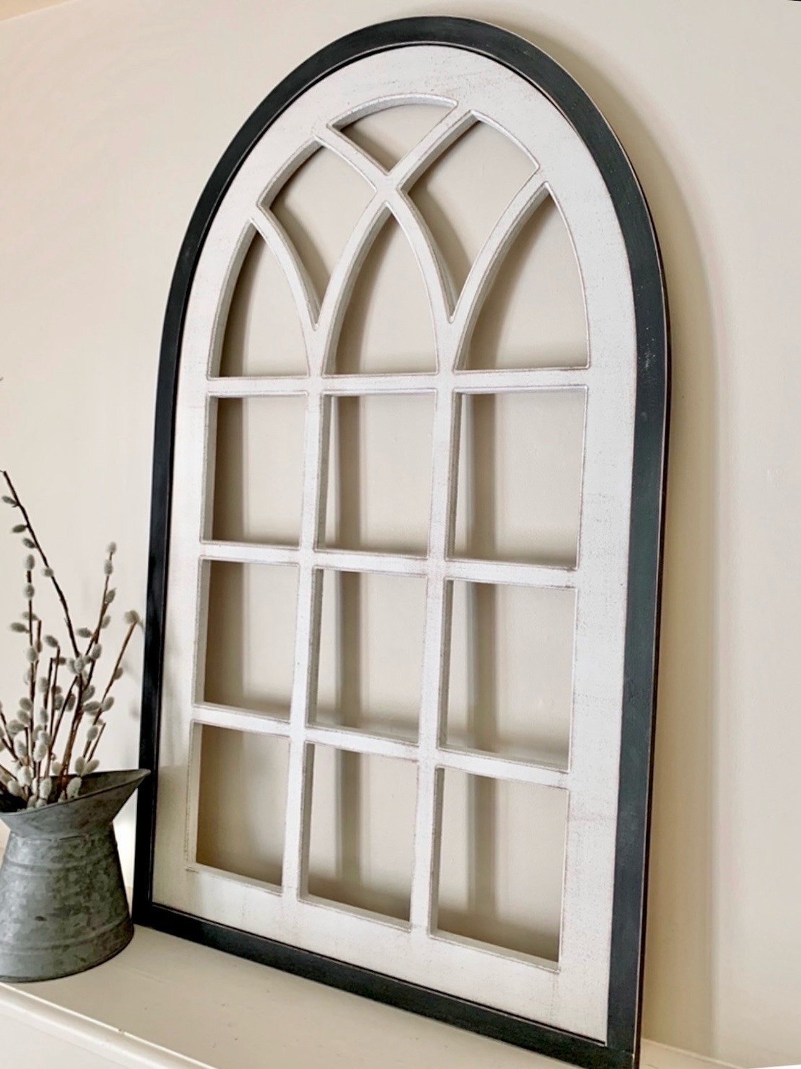 Farmhouse Cathedral Window Frame: Rustic Wall Decor - Etsy