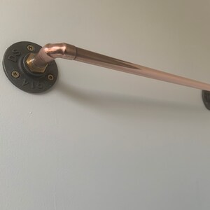 Copper Pipe Rail (with Cast Iron Brackets) - Etsy