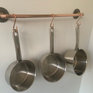 Copper Pipe Rail (with Cast Iron Brackets) - Etsy