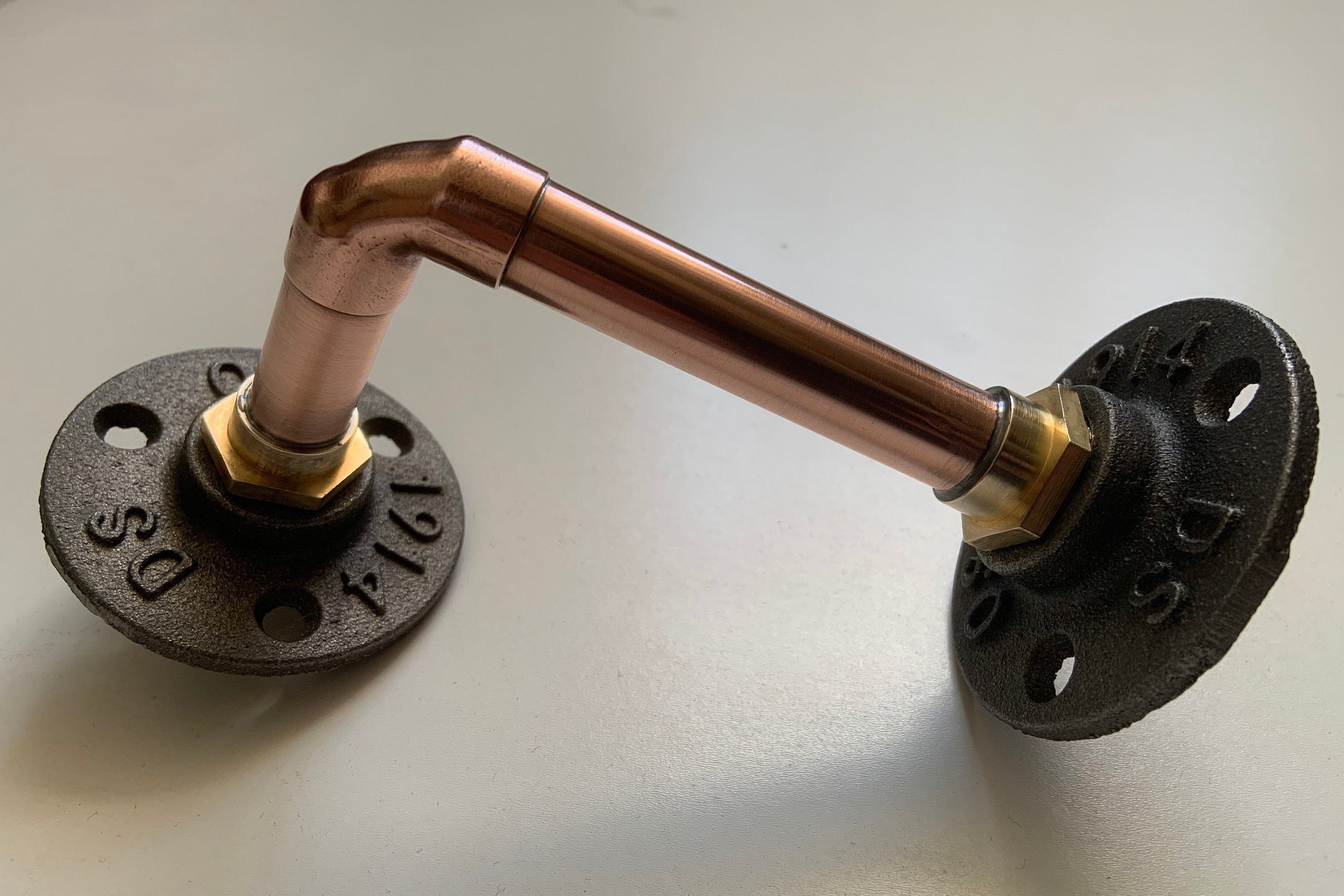 Copper Pipe Brackets With Shelf - Etsy UK