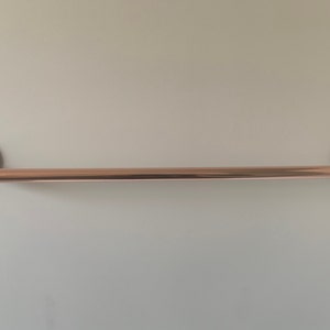 Copper Pipe Rail (with Cast Iron Brackets) - Etsy