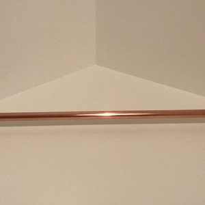 Copper Pipe Rail (with Brass Brackets) - Etsy