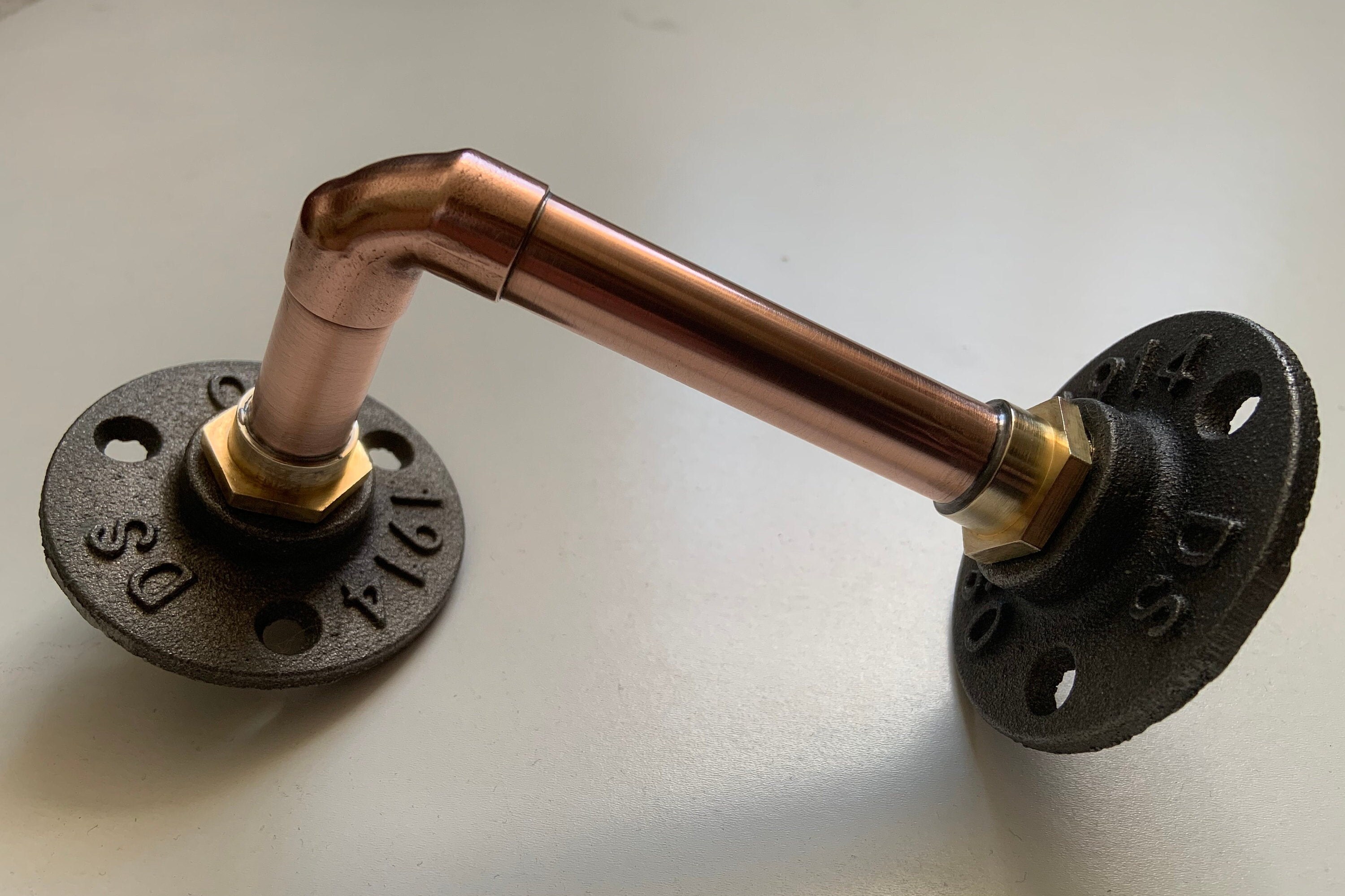 Copper Pipe Shelf Bracket Etsy Uk