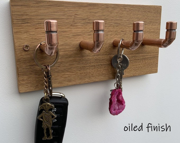 Copper Pipe Key Rack - Etsy