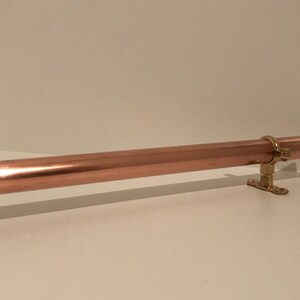 Copper Pipe Rail (with Brass Brackets) - Etsy