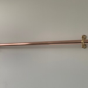 Copper Pipe Rail (with Brass Brackets) - Etsy