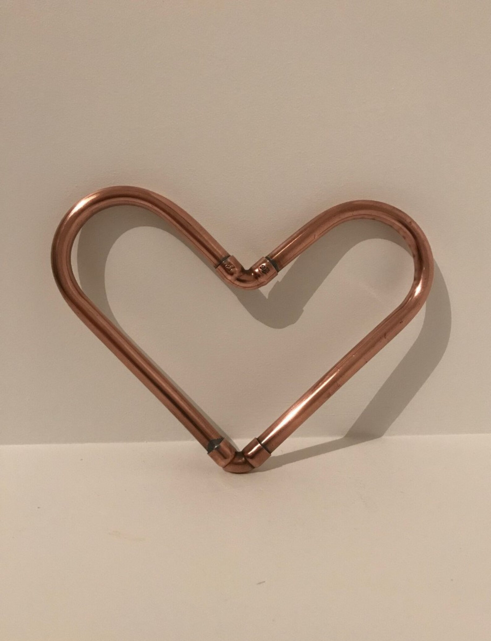 Copper Pipe Love Heart | Etsy