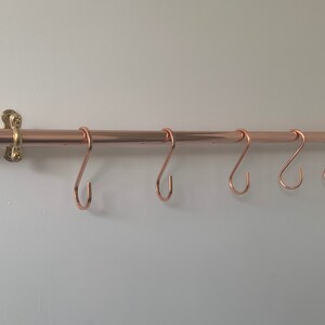 Copper Pipe Rail (with Brass Brackets) - Etsy