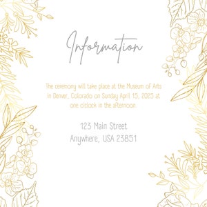 Golden Gala Wedding Package - Etsy