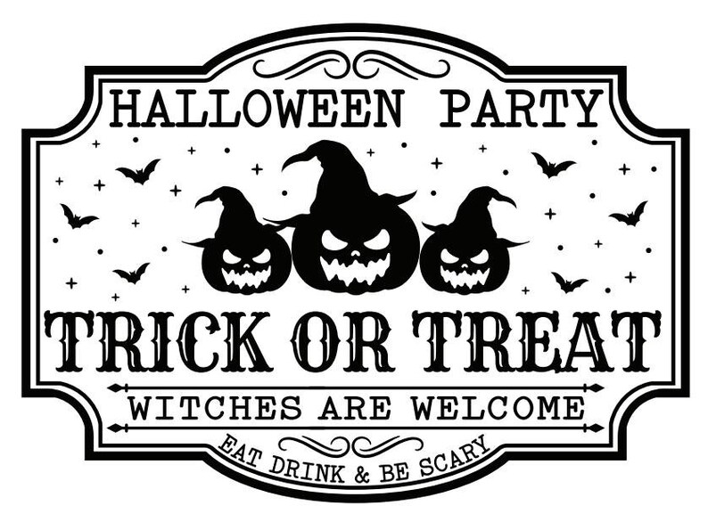 Halloween Party Sign Printable Download - Etsy
