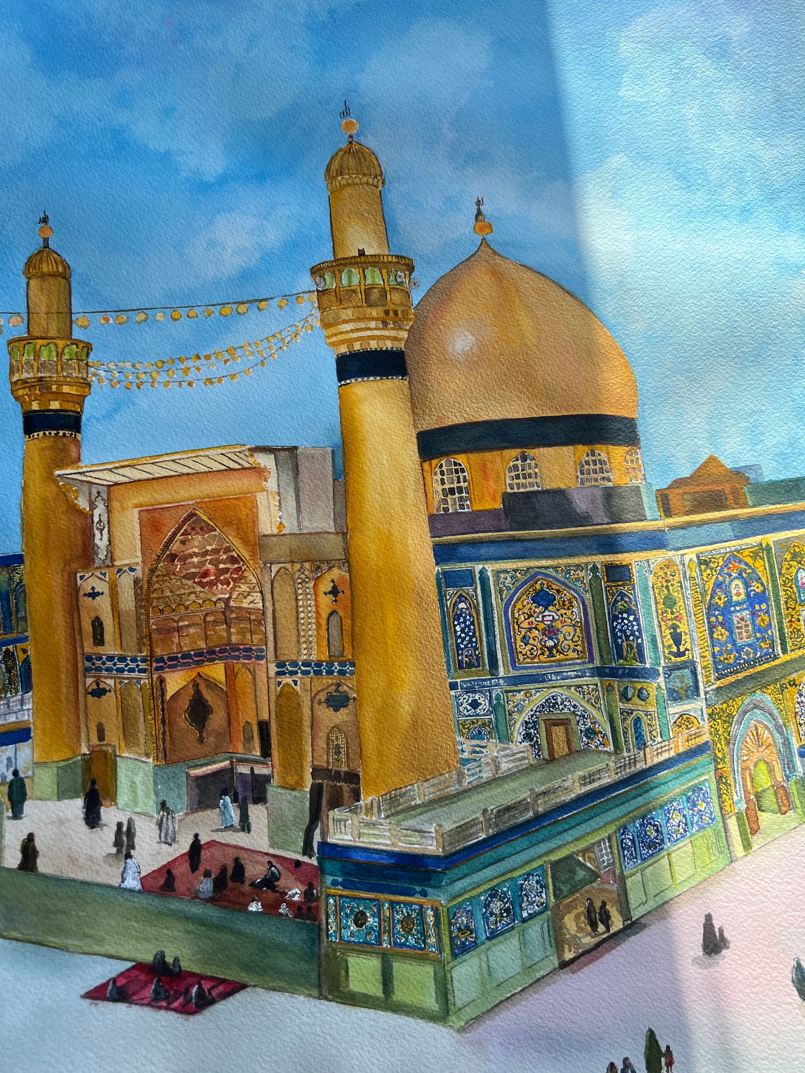 Holy Shrine of Imam Ali (A.S), Najaf Iraq Painting - Etsy
