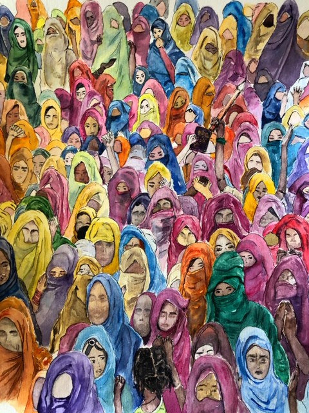 We Are Queens - Women in Colourful Hijab Archival Art Prints | Islamic ...