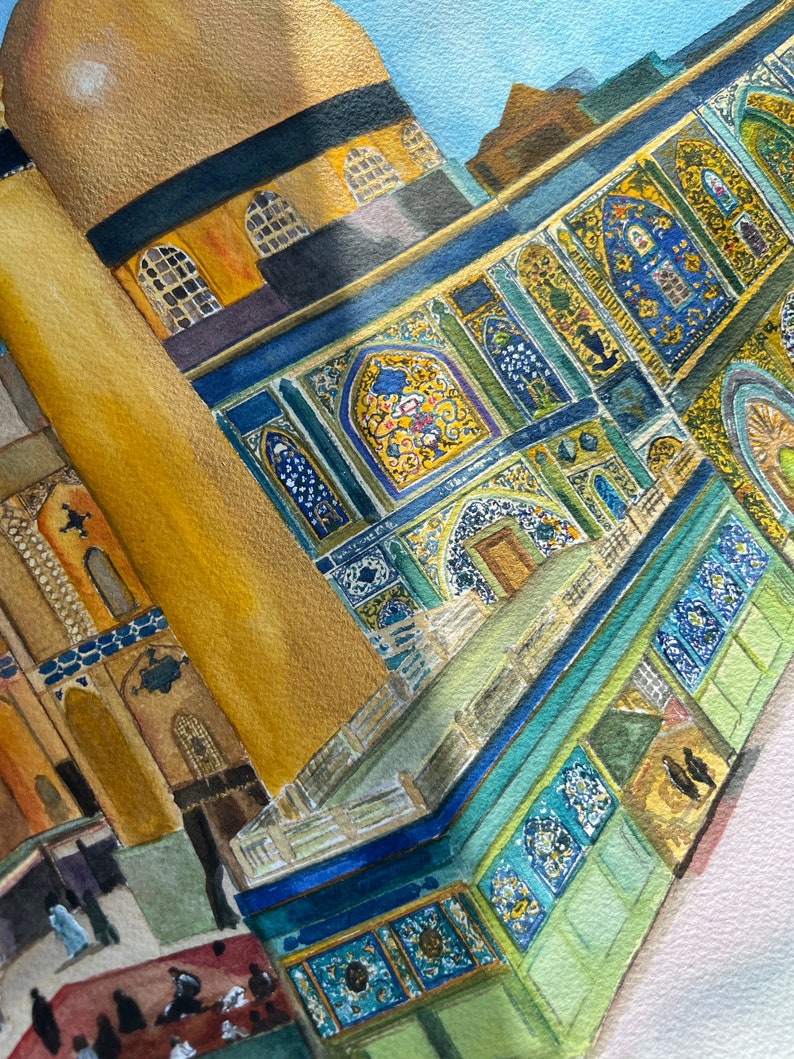 Holy Shrine of Imam Ali (A.S), Najaf Iraq Painting - Etsy