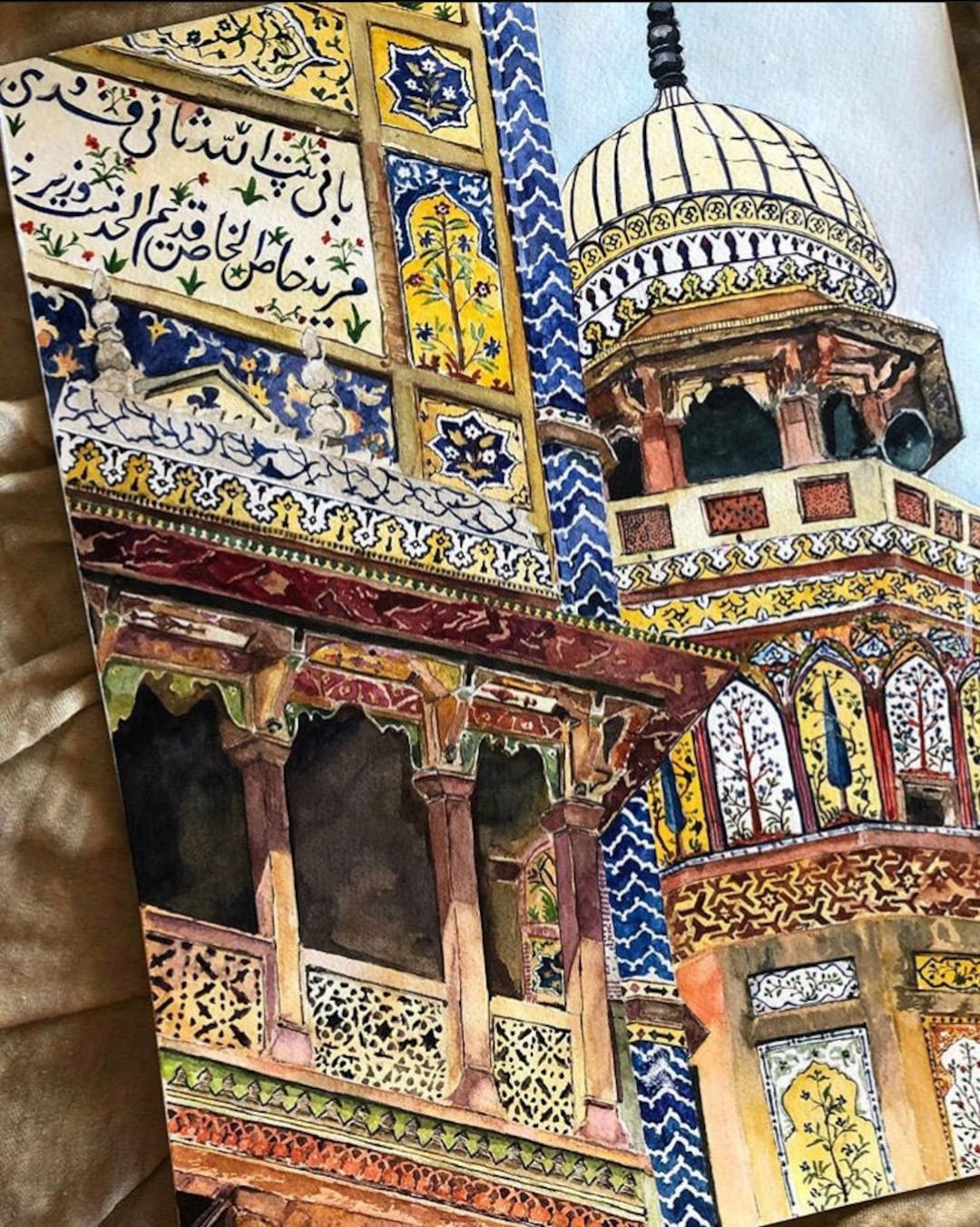 Wazir Khan Mosque, Lahore, Pakistan Archival Art Print - Pakistani ...