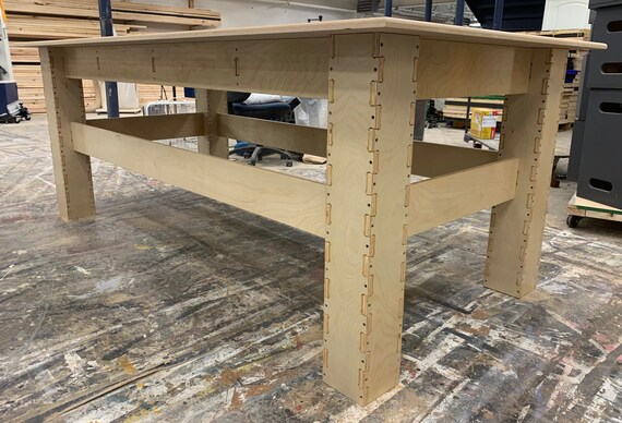Shop Work Table cnc File Flat Pack Furniture - Etsy New Zealand
