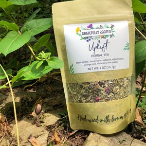 Uplift - 2oz Herbal Tea Blend - Etsy
