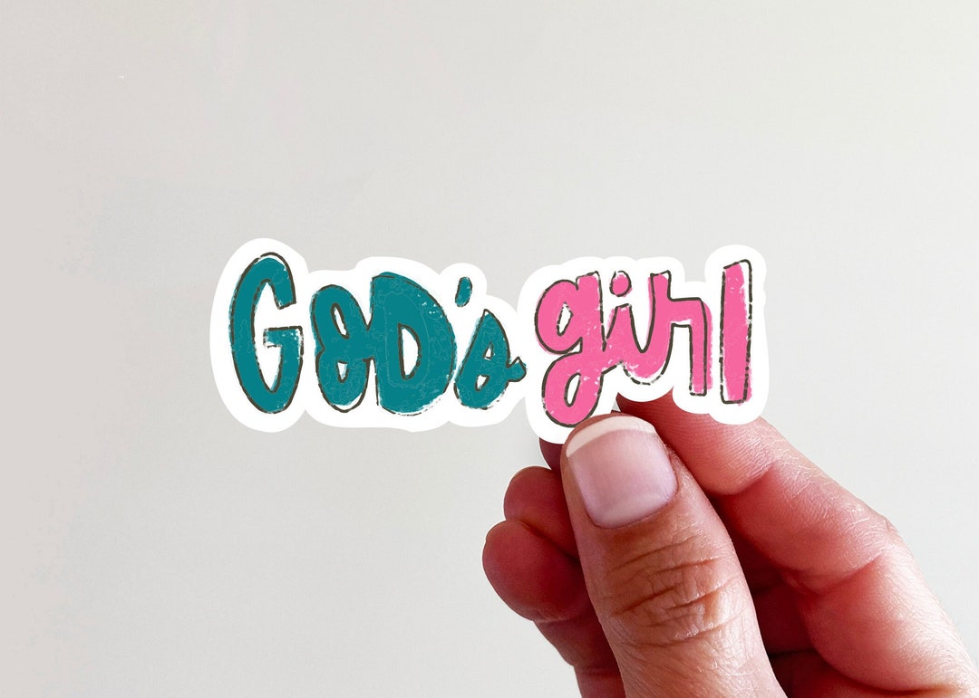 God's Girl Christian Vinyl Sticker - Perfect for Laptops, Tumblers ...