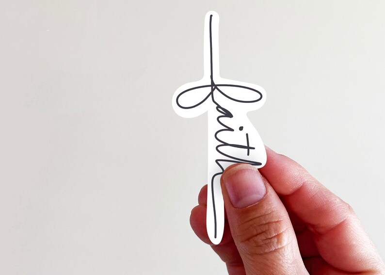 Faith Vinyl Sticker - Perfect for Laptops, Tumblers, Journals - Etsy