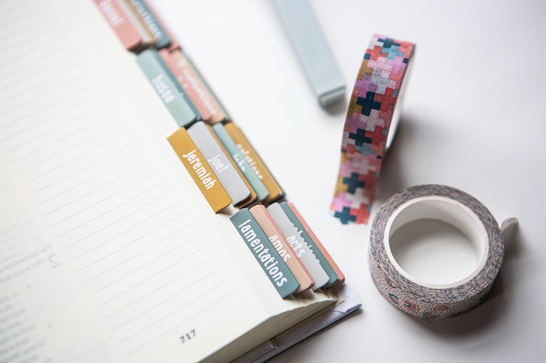 Grace Filled Boho Bible Tabs - Etsy