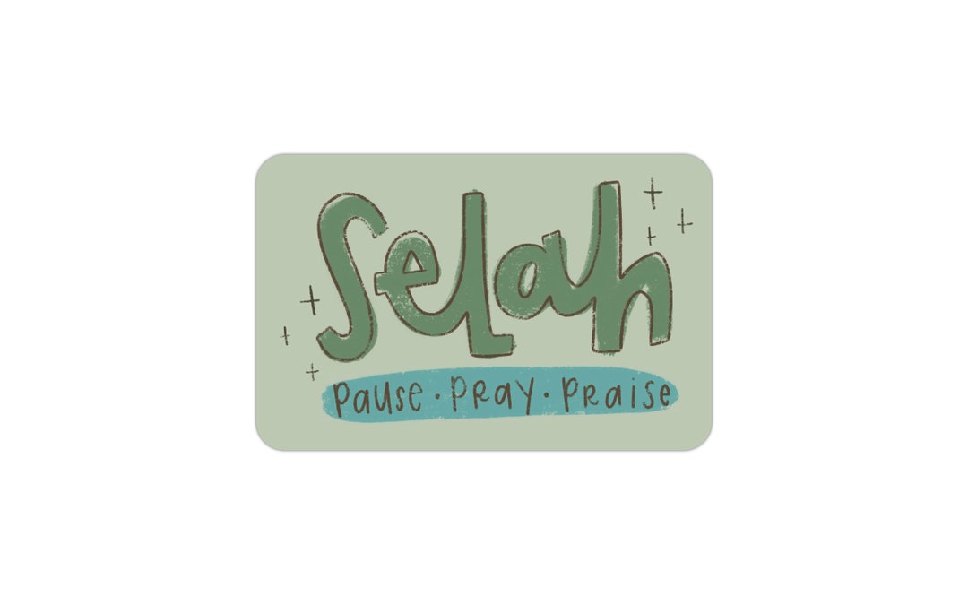 Selah Christian Vinyl Sticker - Perfect for Laptops, Tumblers, Journals ...
