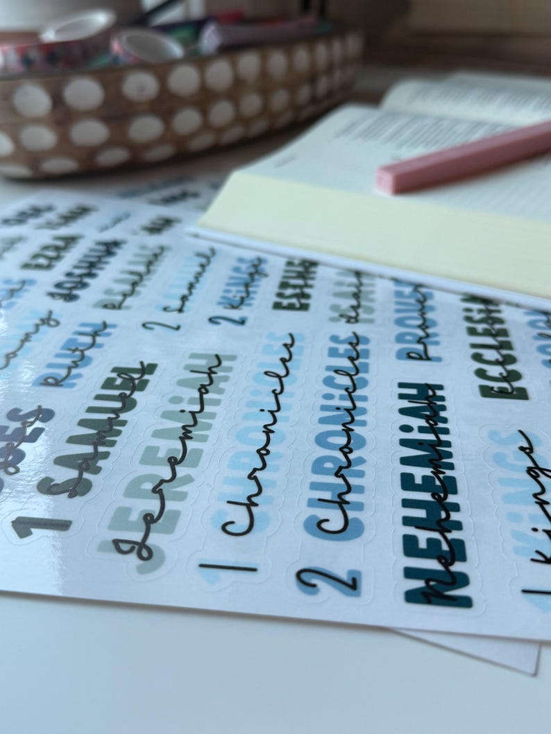 Books of the Bible Header Labels - NATURE AT NIGHT -LABEL005 - Etsy