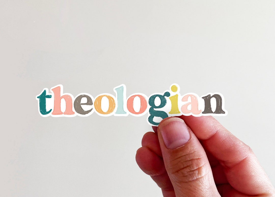 Theologian Christian Vinyl Sticker - Perfect for Laptops, Tumblers ...