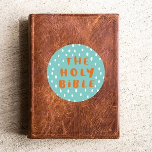 Aqua Dot Bible Flair Vinyl Sticker Decal for Bible - Etsy