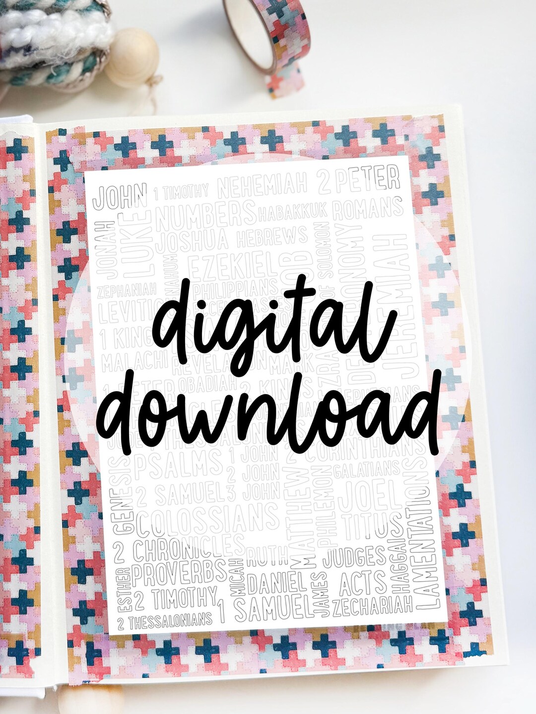 Books of the Bible Color-in Sheet (digital Download) - Etsy